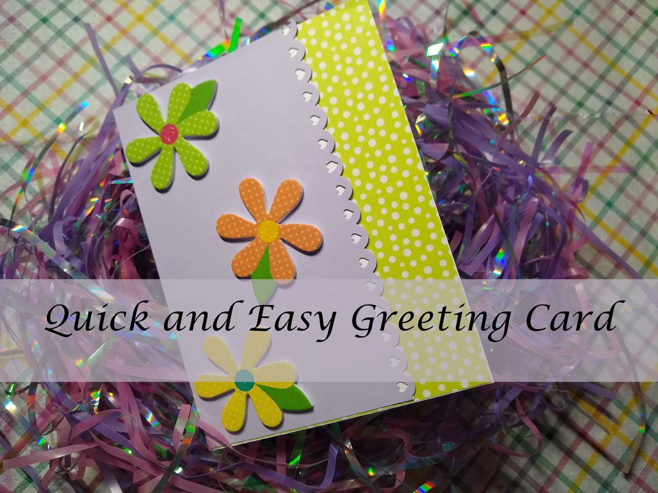 Quick and Easy Greeting Card with Patterned Paper and Foam Stickers ...